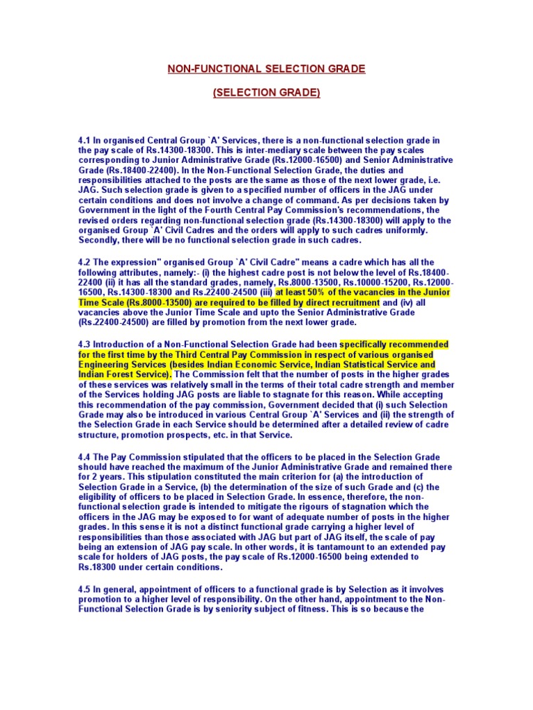 NFSG | PDF | Government Of India | Civil Service