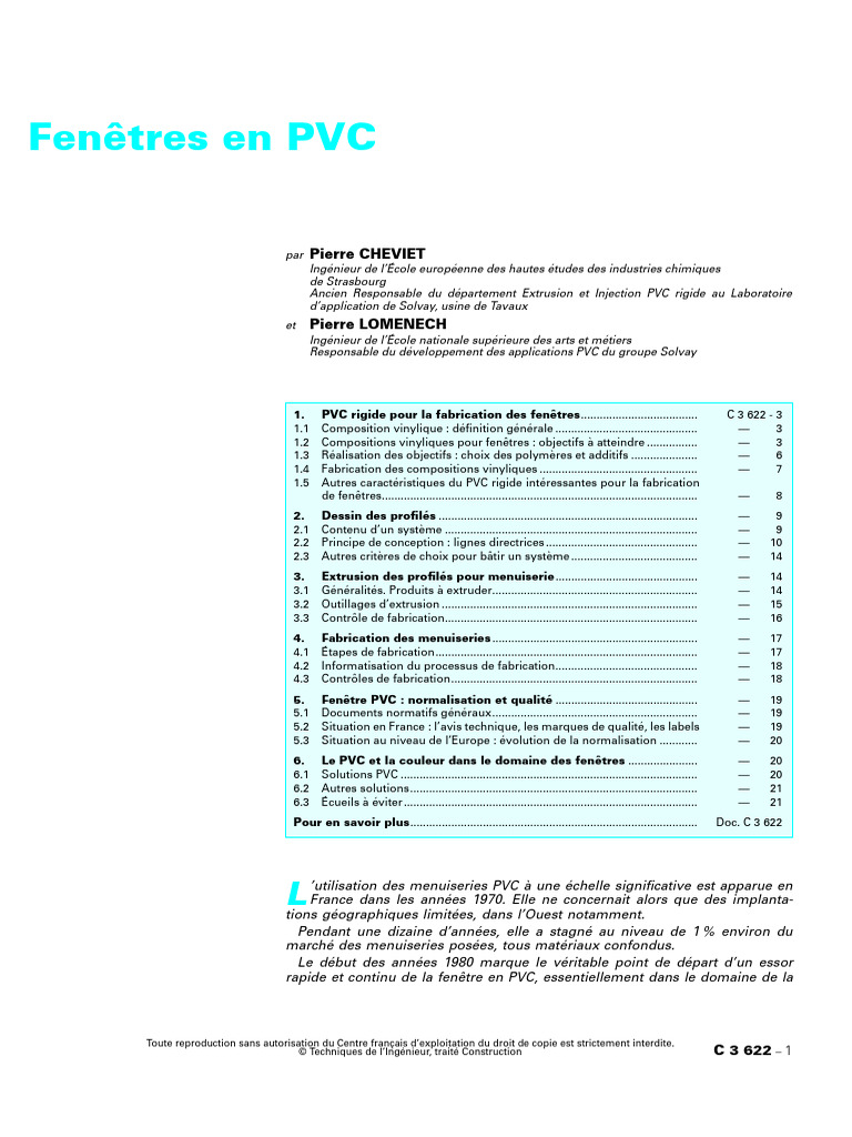 Fenêtres en PVC | PDF