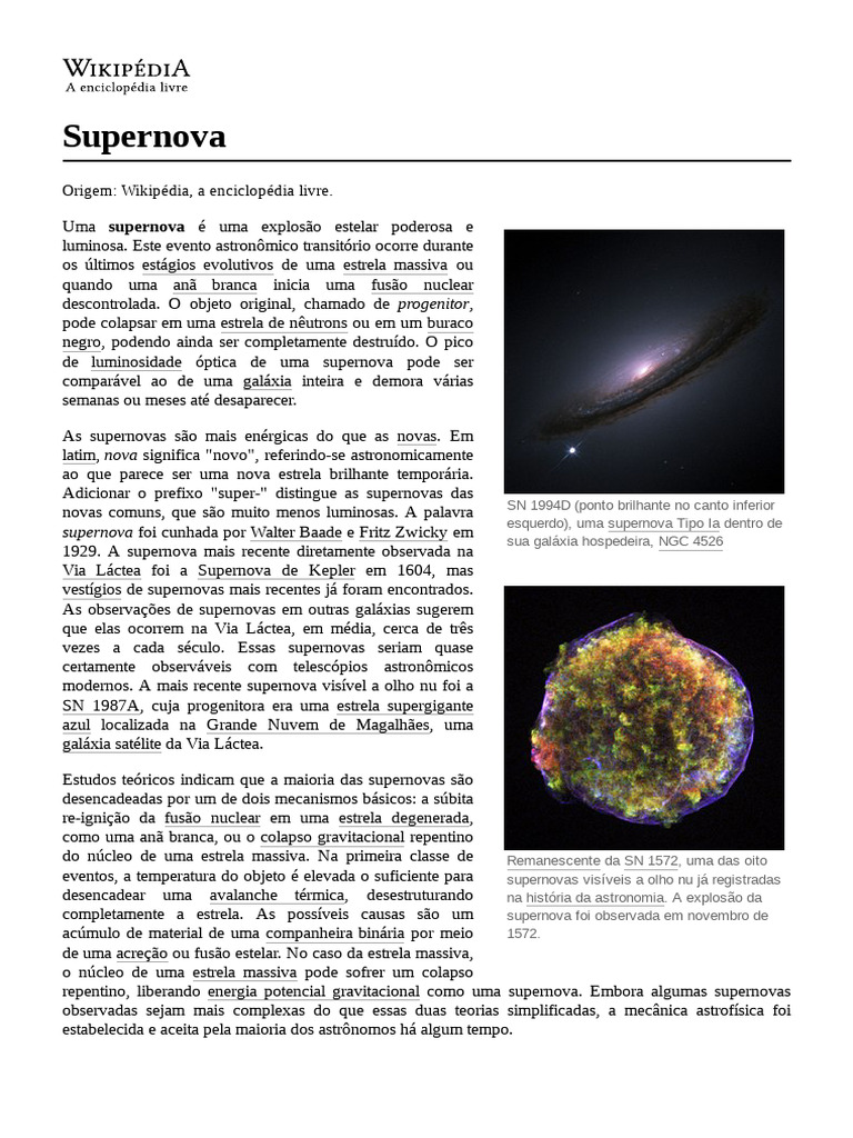 Supernova | PDF