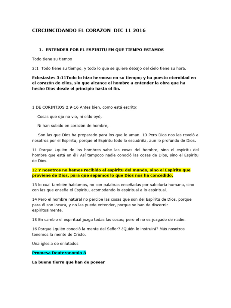 Circuncidando El Corazon | PDF