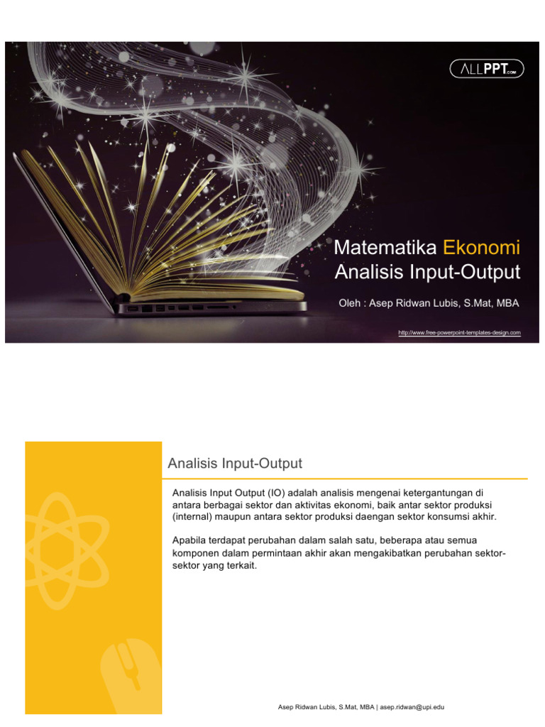 Analisis Input Output | PDF
