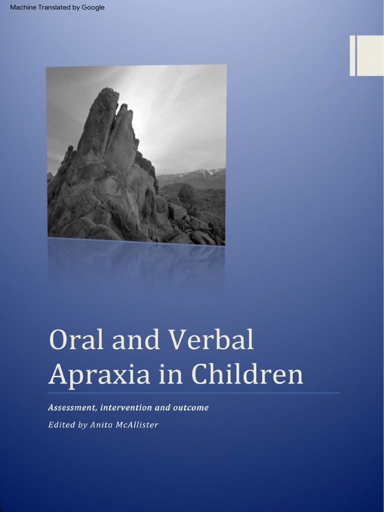 Oral and Verbal Apraxia in Children (PDFDrive) | PDF
