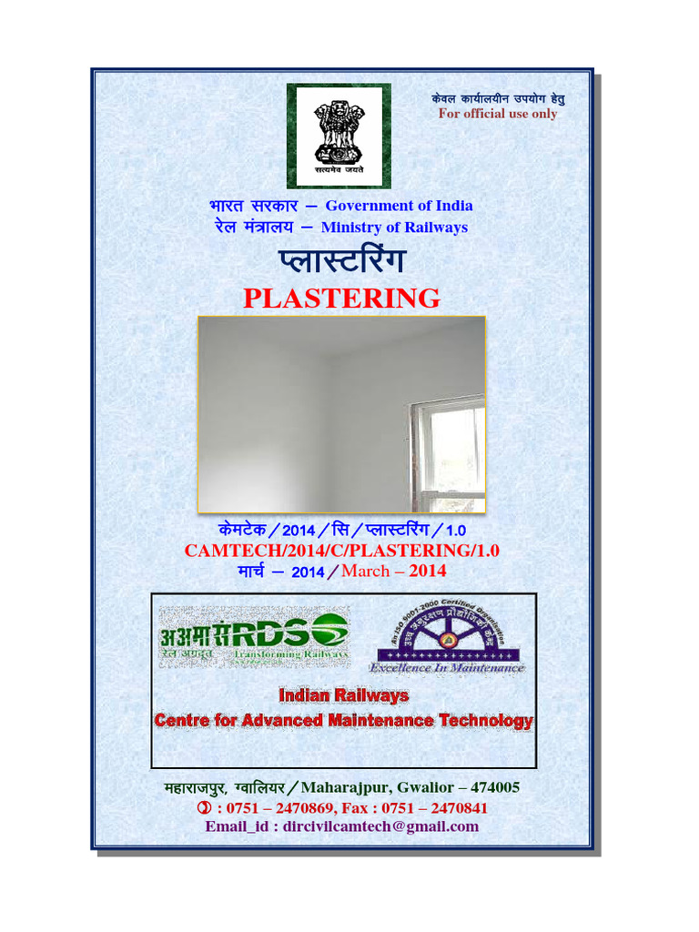 Handbook On Plastering | PDF