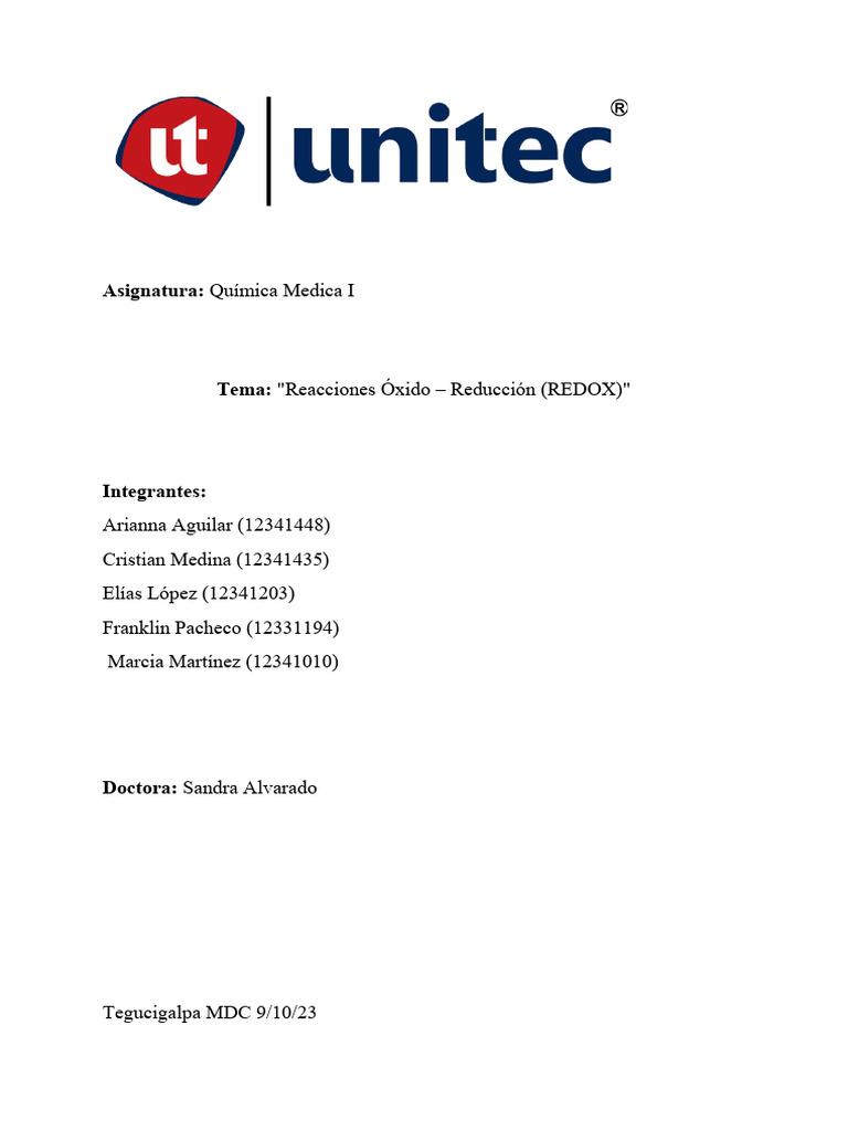 Informe Lab 7777 | PDF | Redox | Hidróxido de sodio