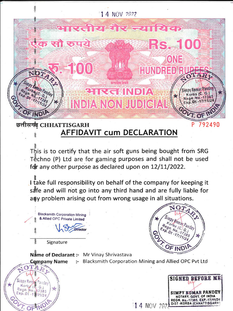 End User Declaration IMP | PDF