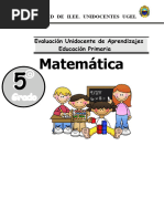 Evaluación Diagnóstica 5to Grado Matemática | PDF