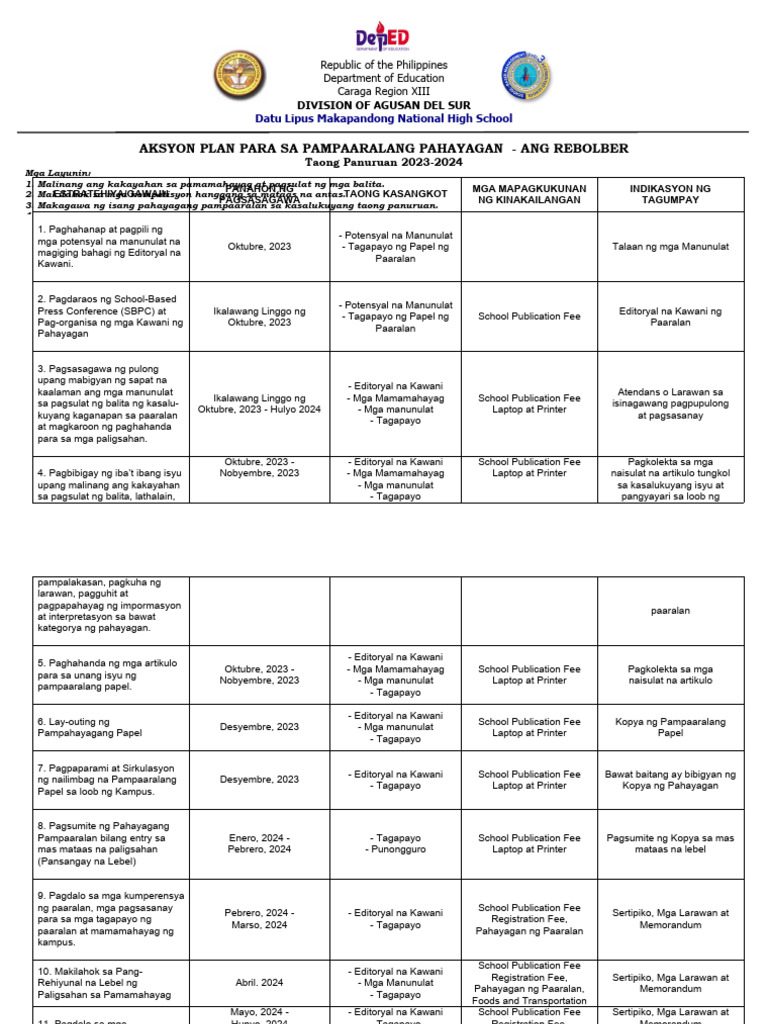 Action Plan Journalism 2023 | PDF
