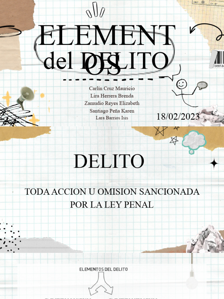 Elementos Del Delito | PDF