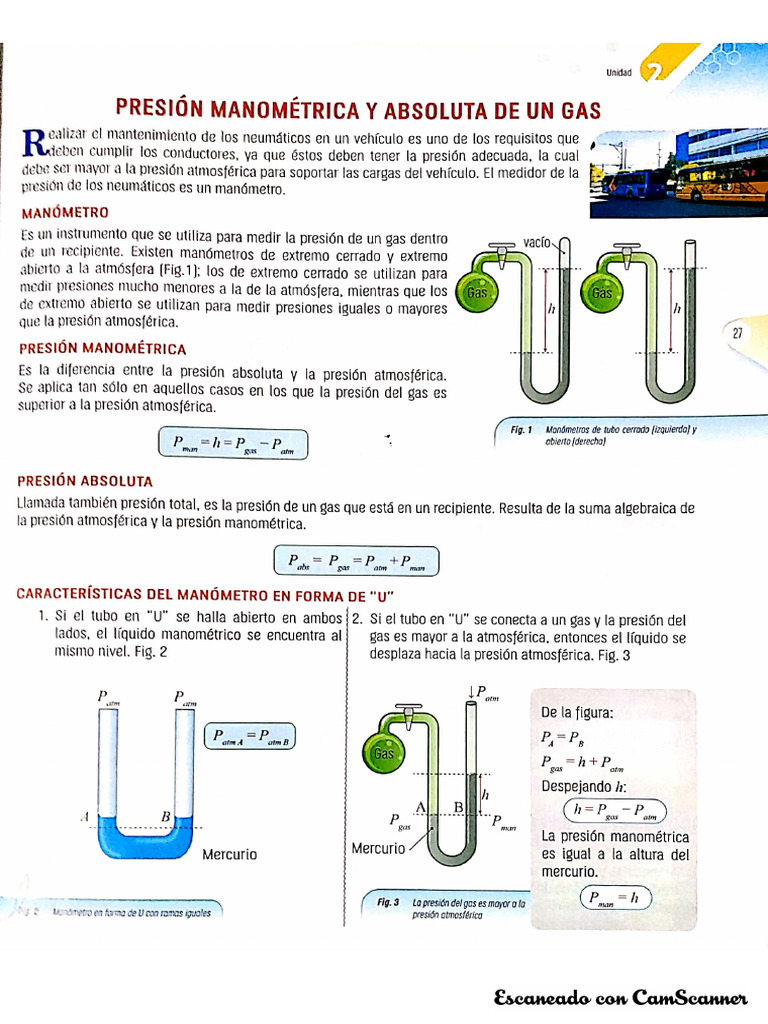 Presión Manometrica 5to | PDF