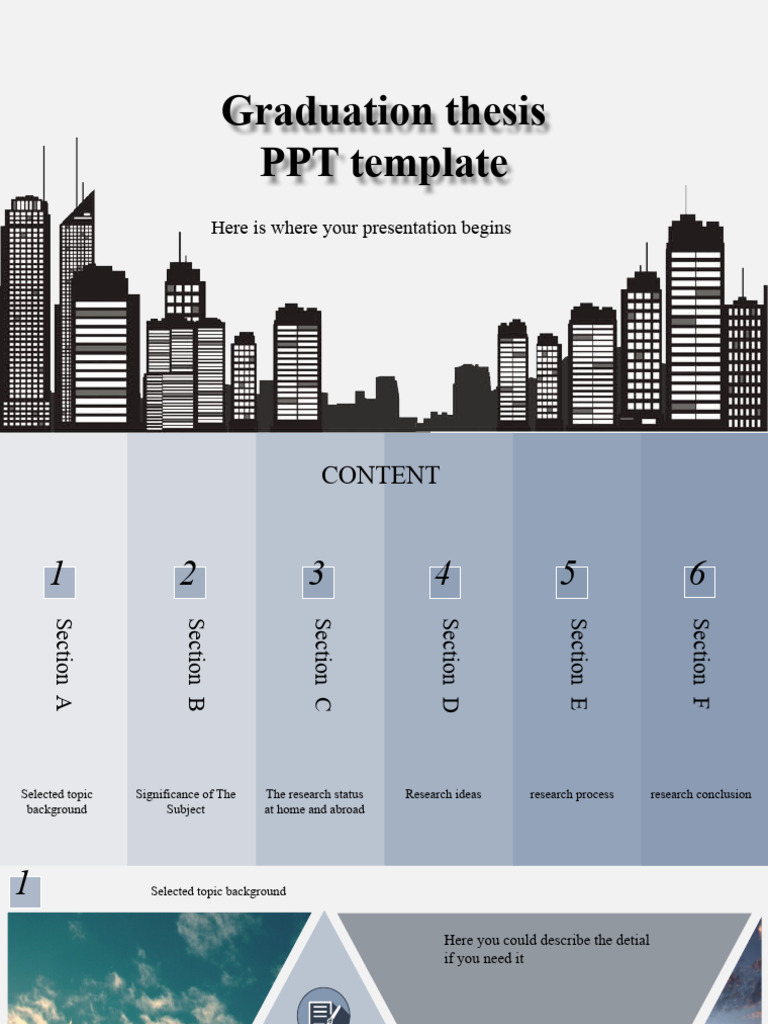 Graduation Thesis PPT Template: Here Is Where Your Presentation Begins ...