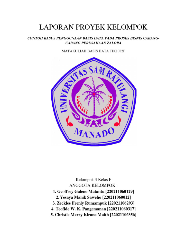 Revisi Laporan Proyek Kelompok 3 | PDF