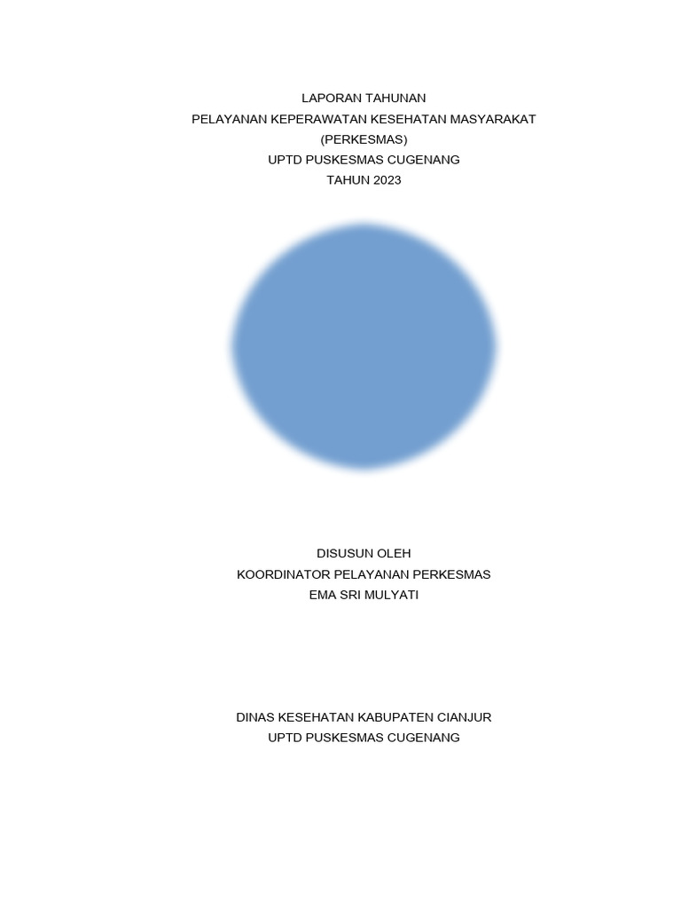 Laporan Perkesmas Puskesmas Cugenang 2023 | PDF
