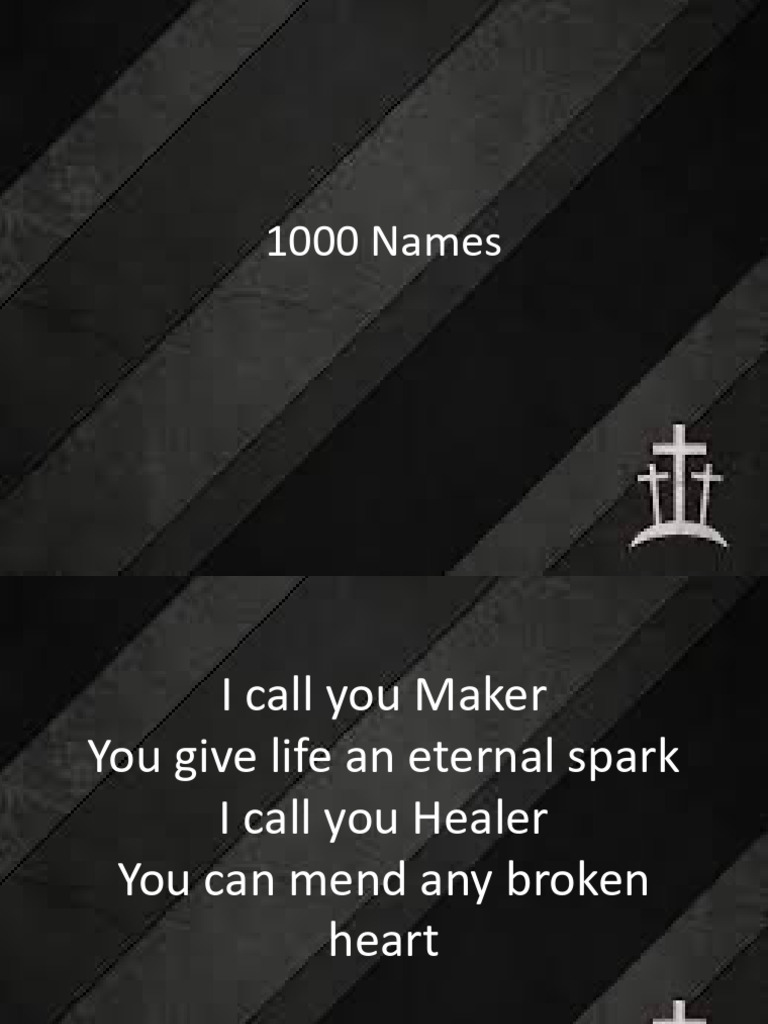 1000 Names LYRICS | PDF