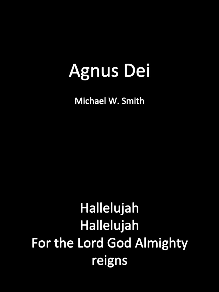 Agnus Dei LYRICS | PDF