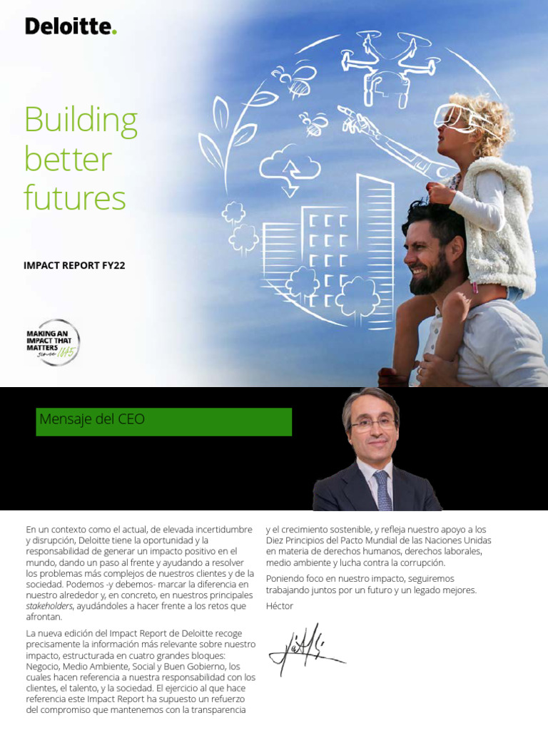 Deloitte ES About Deloitte Impact Report 2022 | PDF | Crecimiento ...
