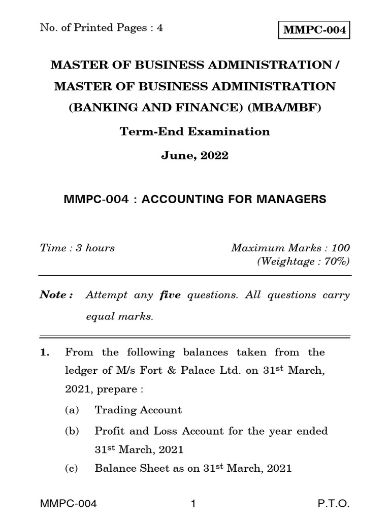 MMPC 4 | PDF