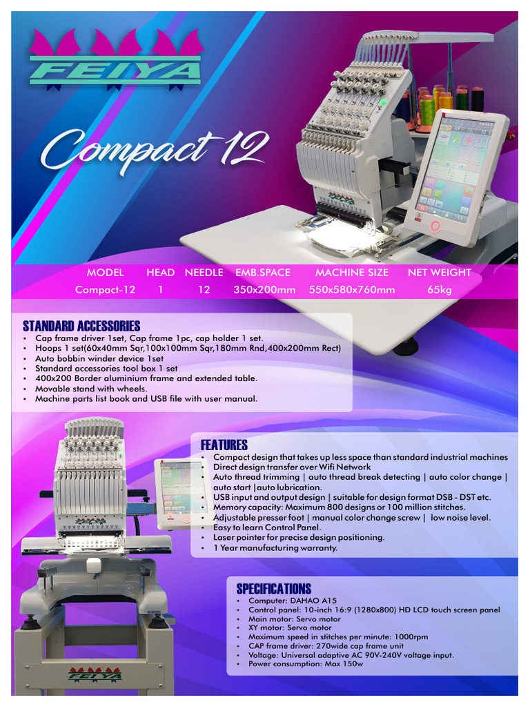 Feiya Compact 12 Brochure | PDF
