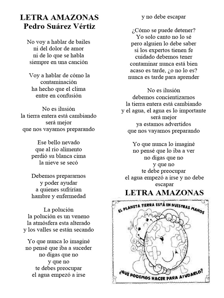 Letra Amazonas... Letra Grande | PDF