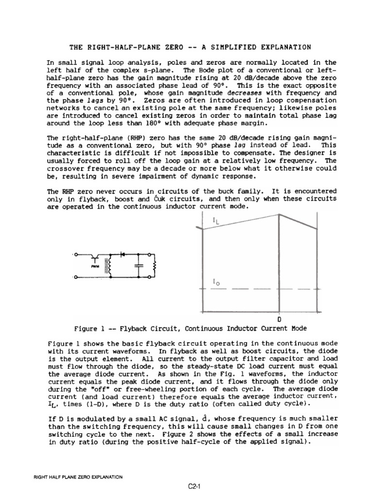 Right Half Plane Zero | PDF | Inductor | Equalization (Audio)
