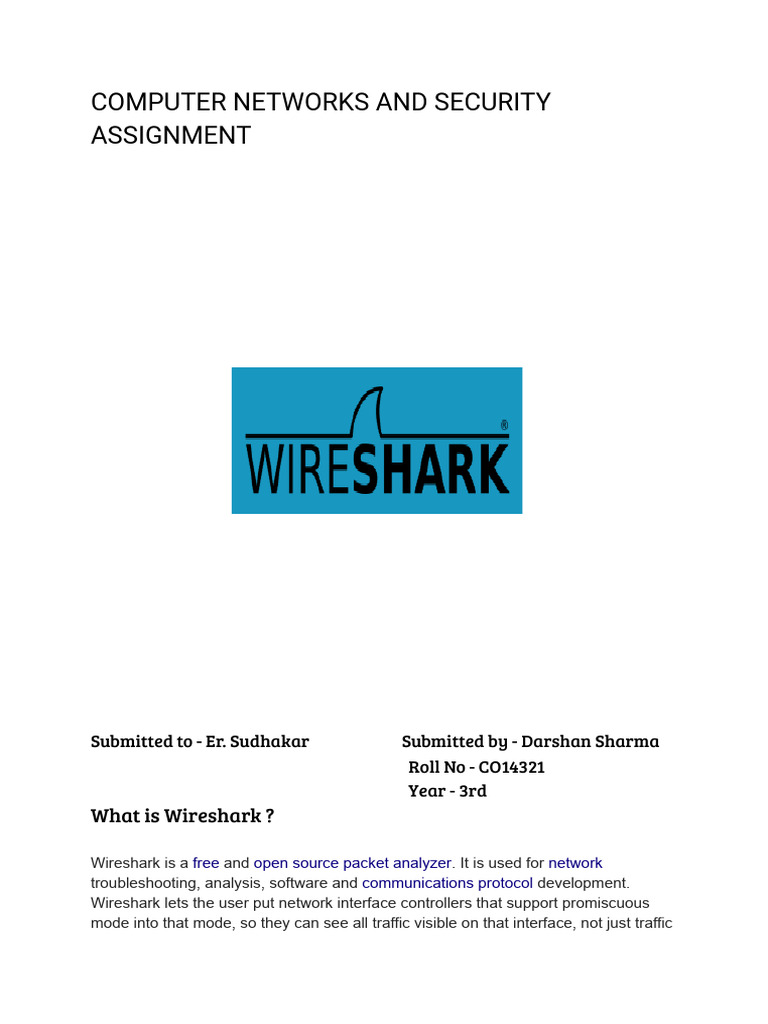 Wireshark Q and A | Download Free PDF | Networking | Internet & Web