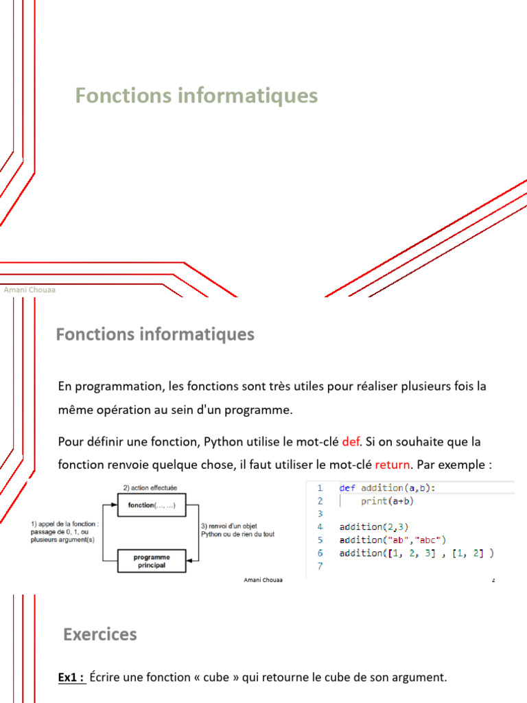 Fonctions Informatiques-1 | PDF