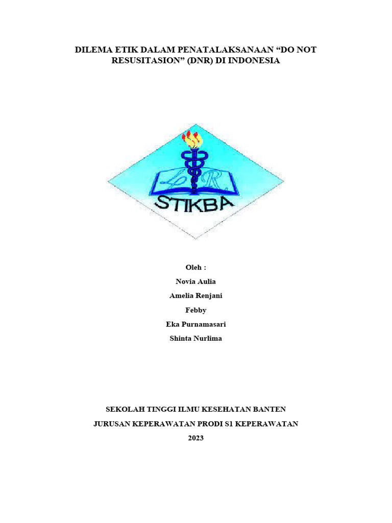 Dilema Etik Dalam Penentuan DNR | PDF