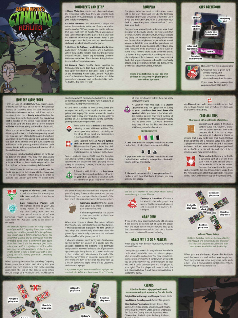Cthulhu Realms Rulebook | PDF