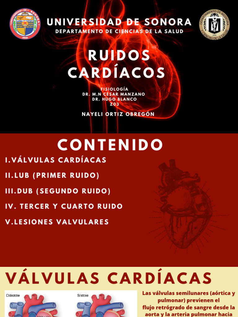 Fisiología y Ruidos Cardíacos | PDF | Corazón | Medicina CLINICA