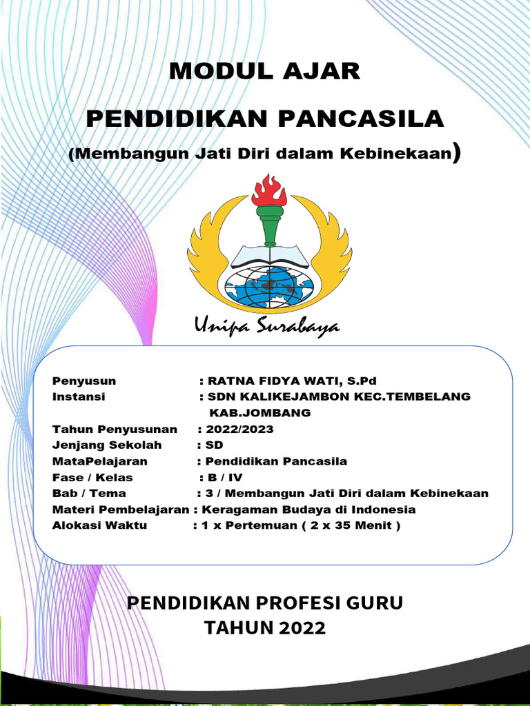 Modul Membangun Jati Diri | PDF