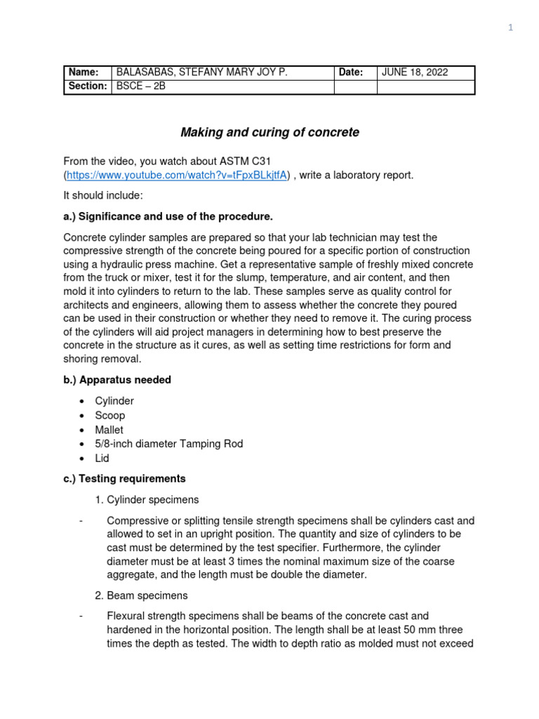 Making and Curing Concrete | PDF