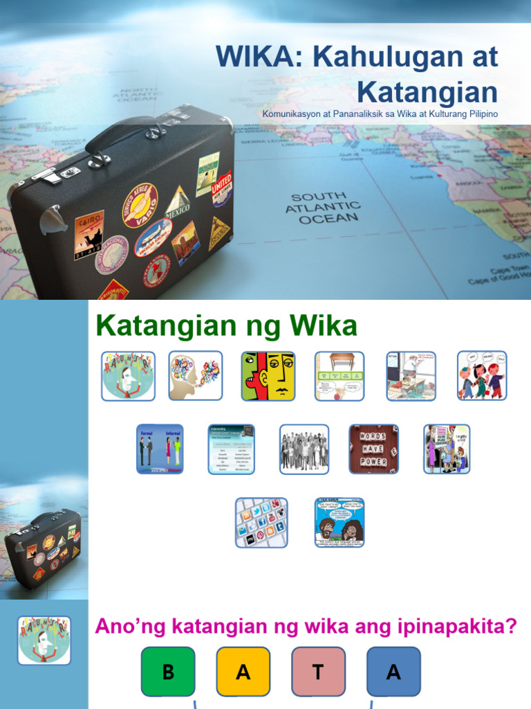 Filipino 11 Modyul 1 Wika Katuturan at Katangian | PDF