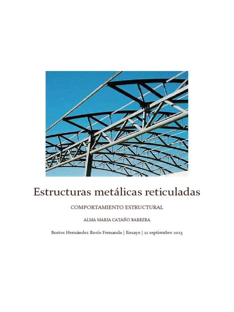 Estructuras Metálicas Reticuladas | PDF
