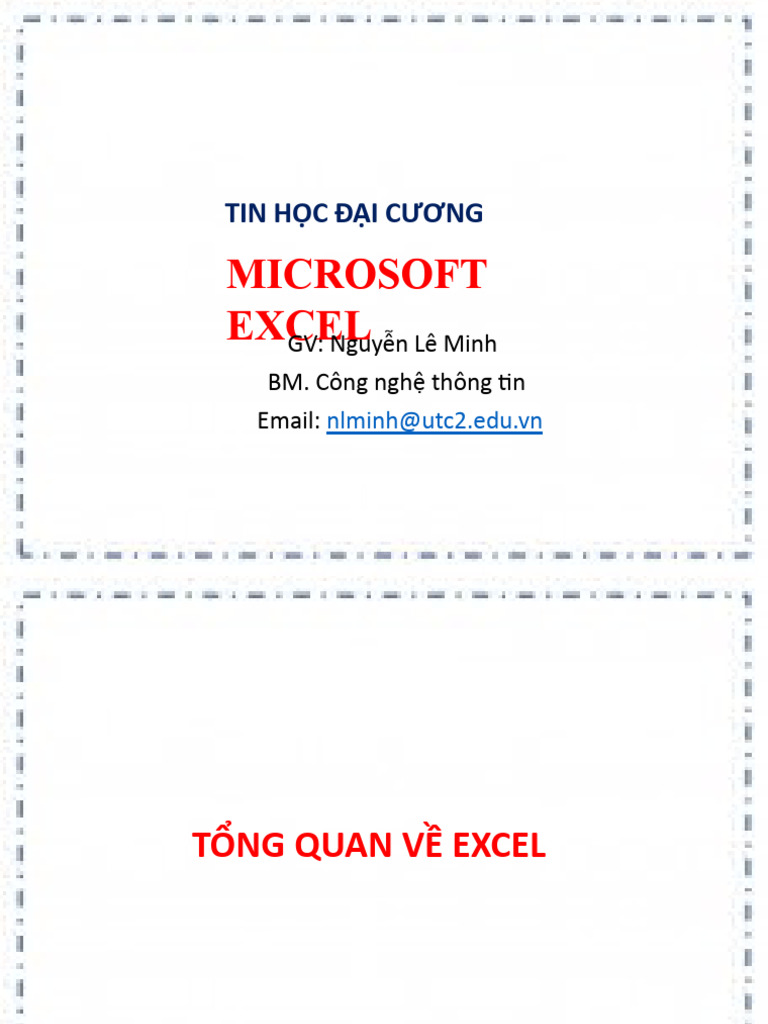 Tinhocvanphong p2.1 Microsoft Excel | PDF