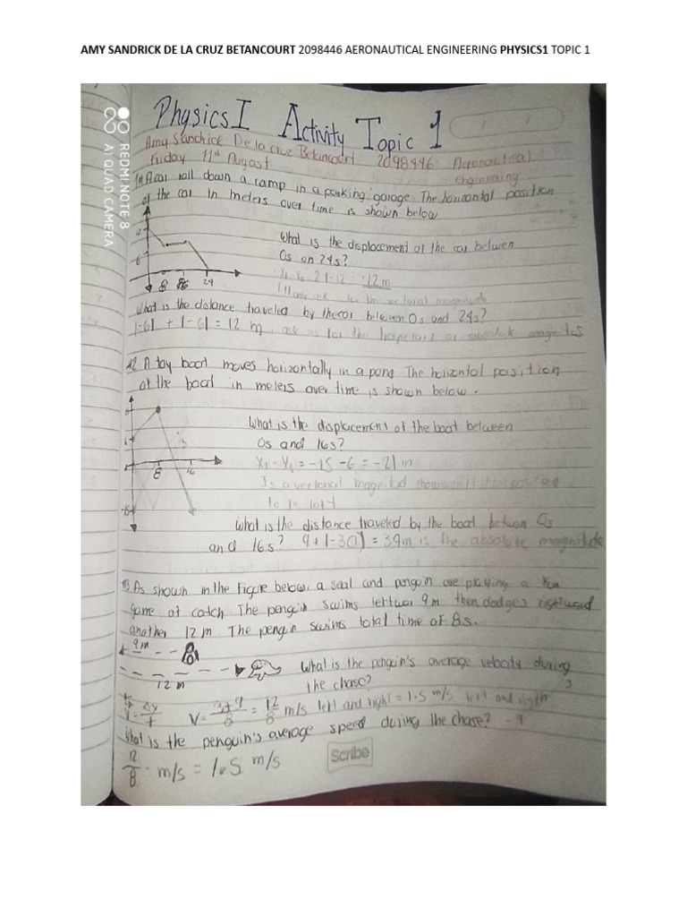 Topic 1 - Physics | PDF