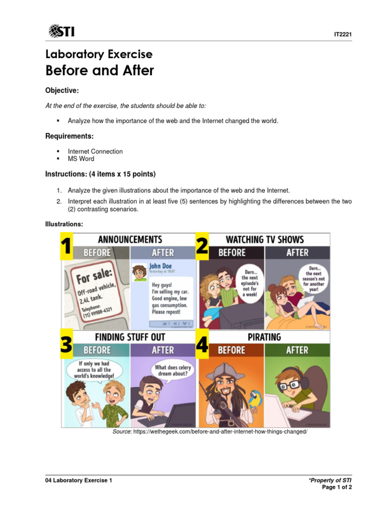 Web and Internet Impact Analysis Exercise | PDF