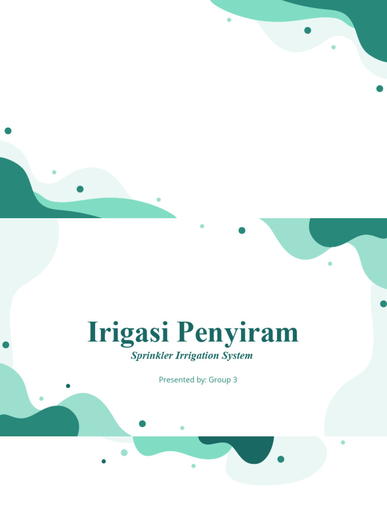 Sprinkler Irrigation System Overview | PDF | Irrigation | Water