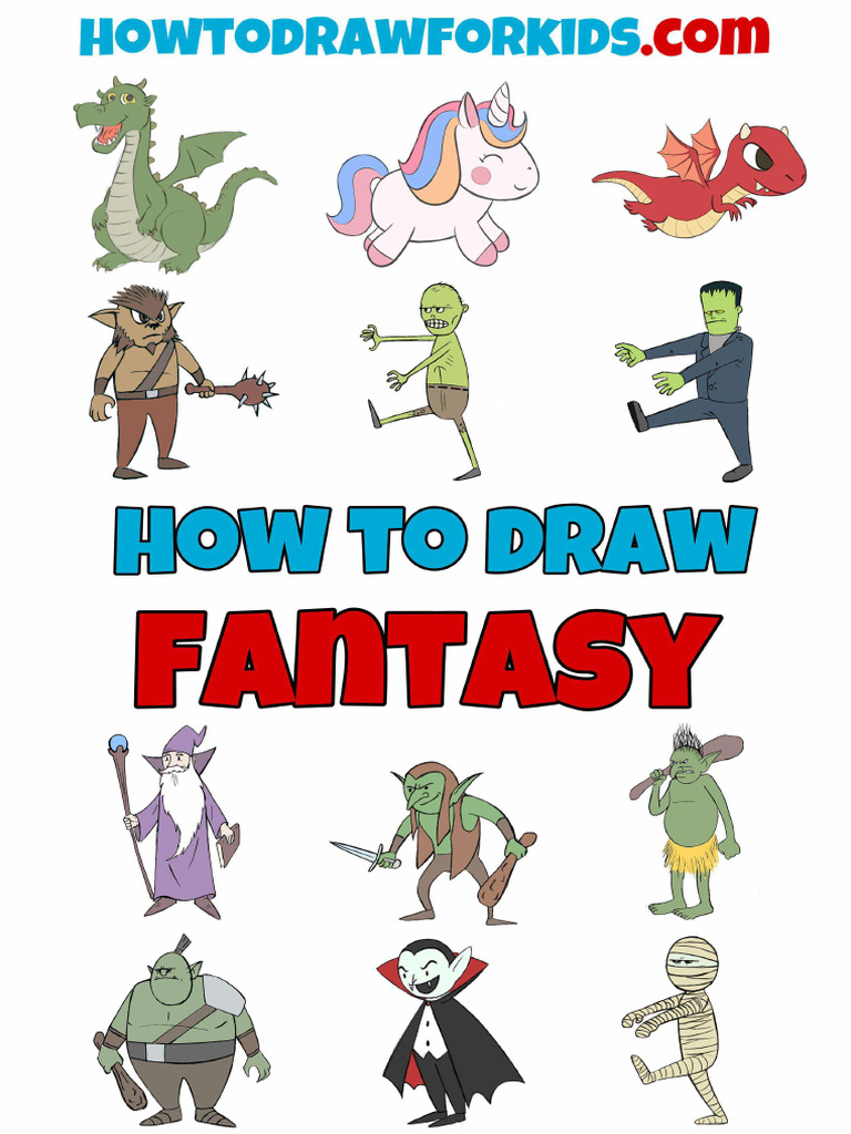 Fantasy Drawing Worksheets | PDF