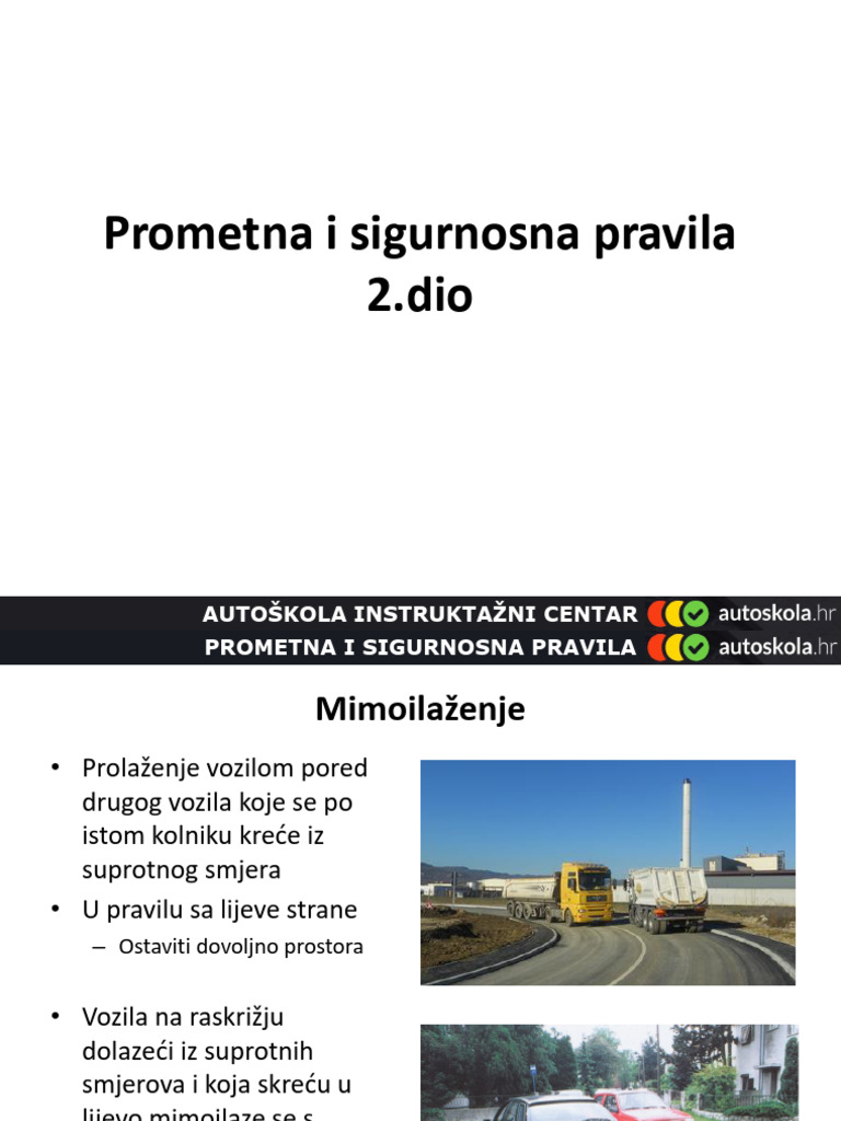 7.0.1. Prometna I Sigurnosna Pravila | PDF