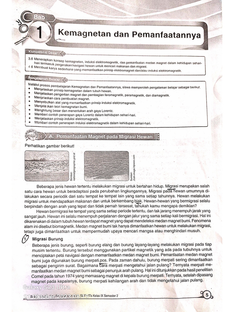 Catatan IPA KELAS 9 - BAB 1 KEMAGNETAN DAN PEMANFAATANNYA | PDF