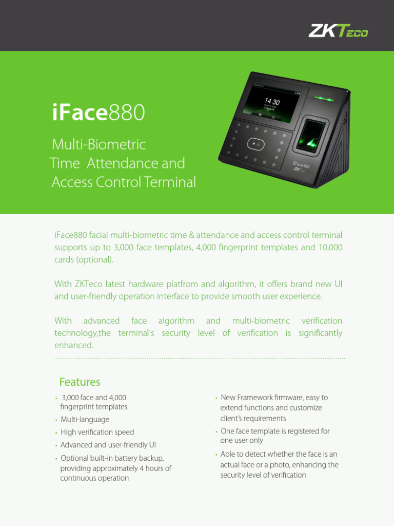 Iface880 Data Sheet | PDF