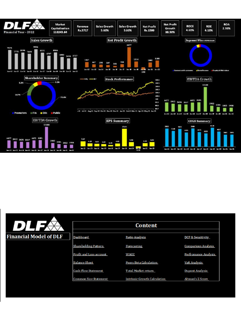DLF Financial Model | PDF