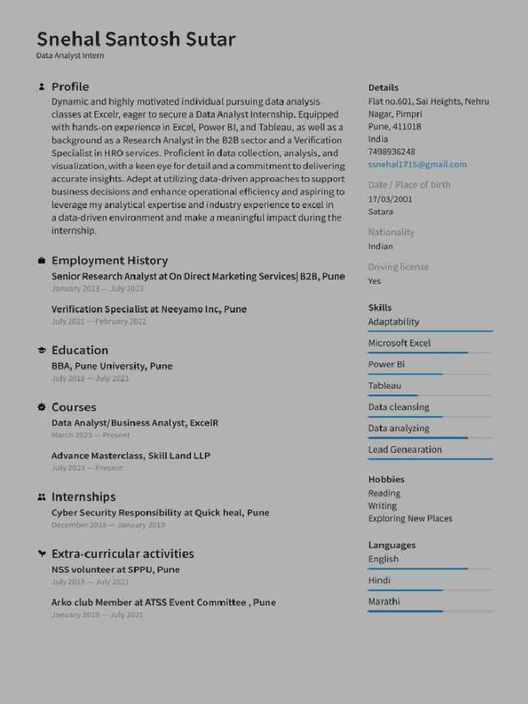 Snehal Resume - 1 | PDF