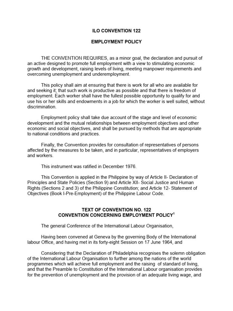 Ilo 122 | PDF