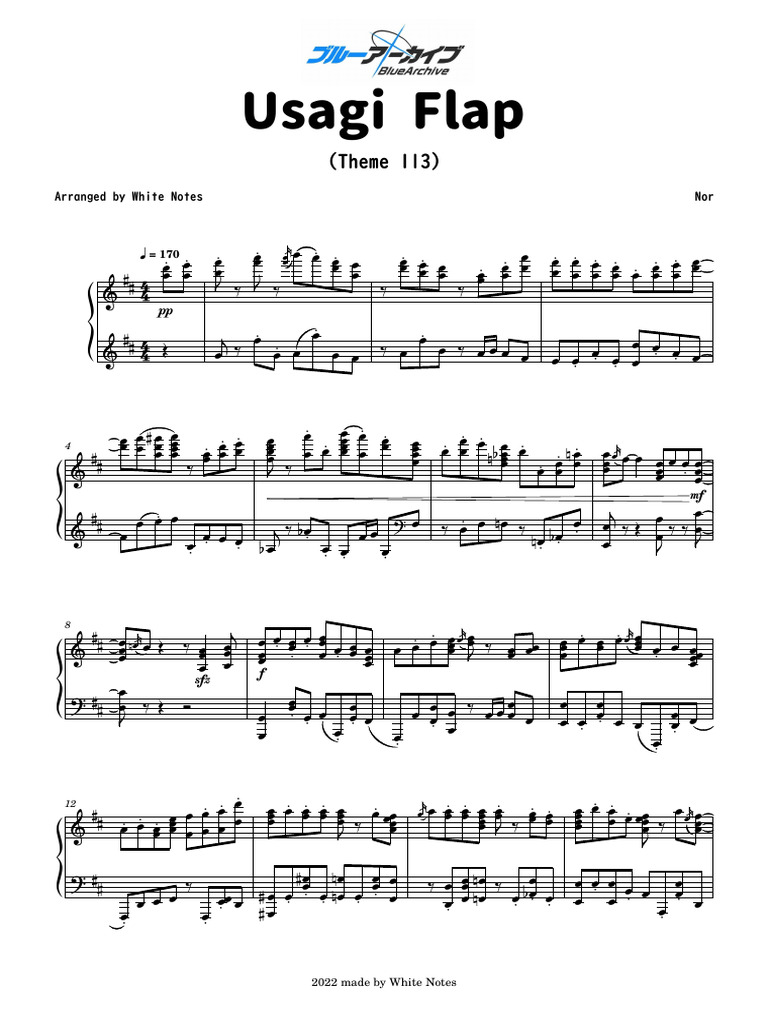 (Blue Archive) Usagi Flap (Theme 113) | PDF