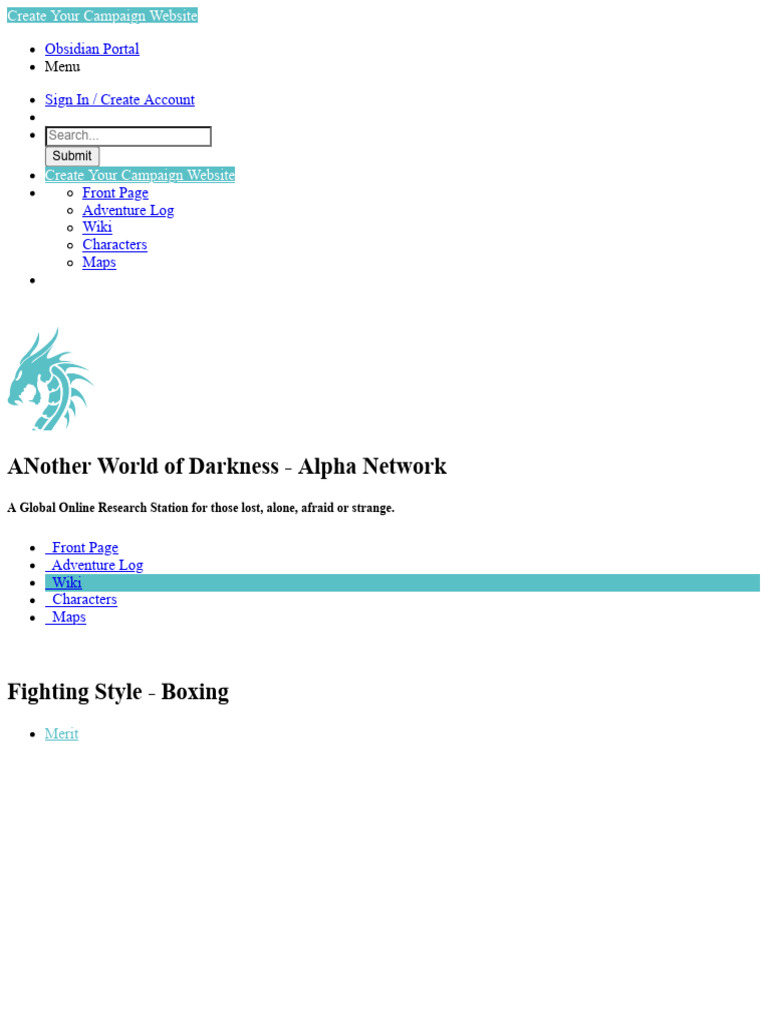 Boxing Style Guide for RPG Campaigns | PDF