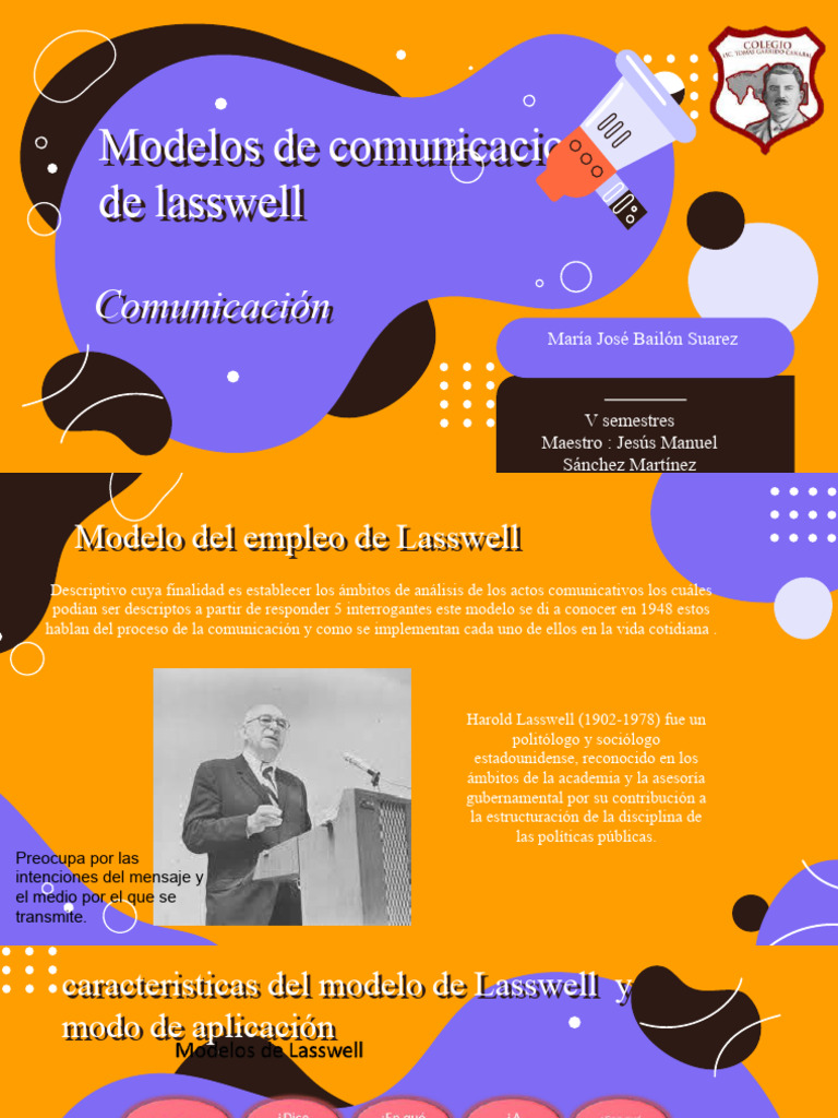 Modelo De Lasswell Ejemplos De Adverbios