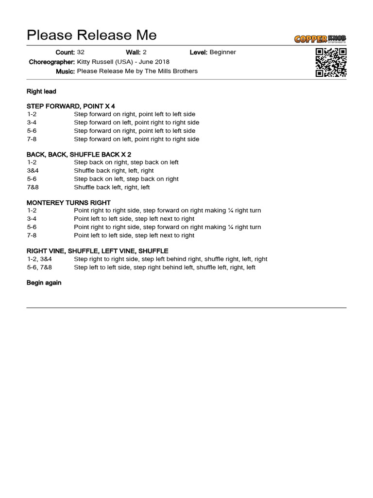 Beginner Line Dance Steps | PDF