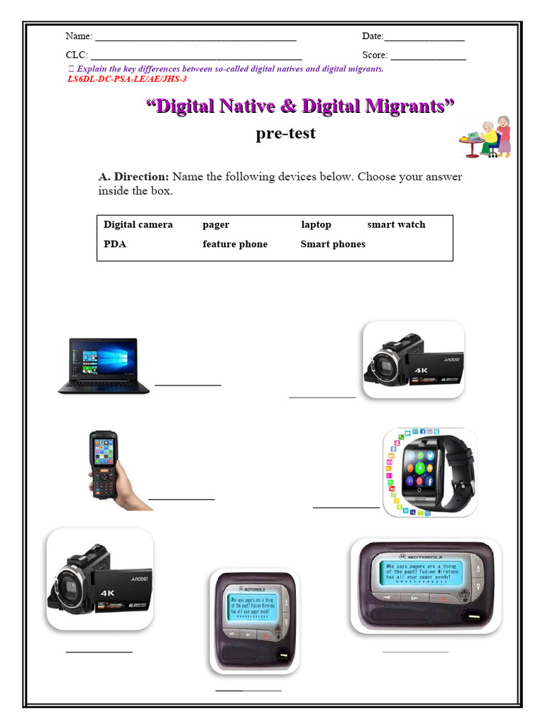 LS6 (Digital Natives) Worksheets | PDF