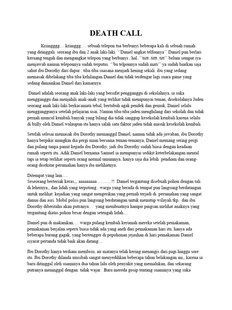 Death Call | PDF | Fiksi Misteri, Thriller, & Kejahatan