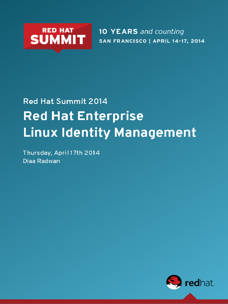 Red Hat Enterprise Linux Identity Management | PDF
